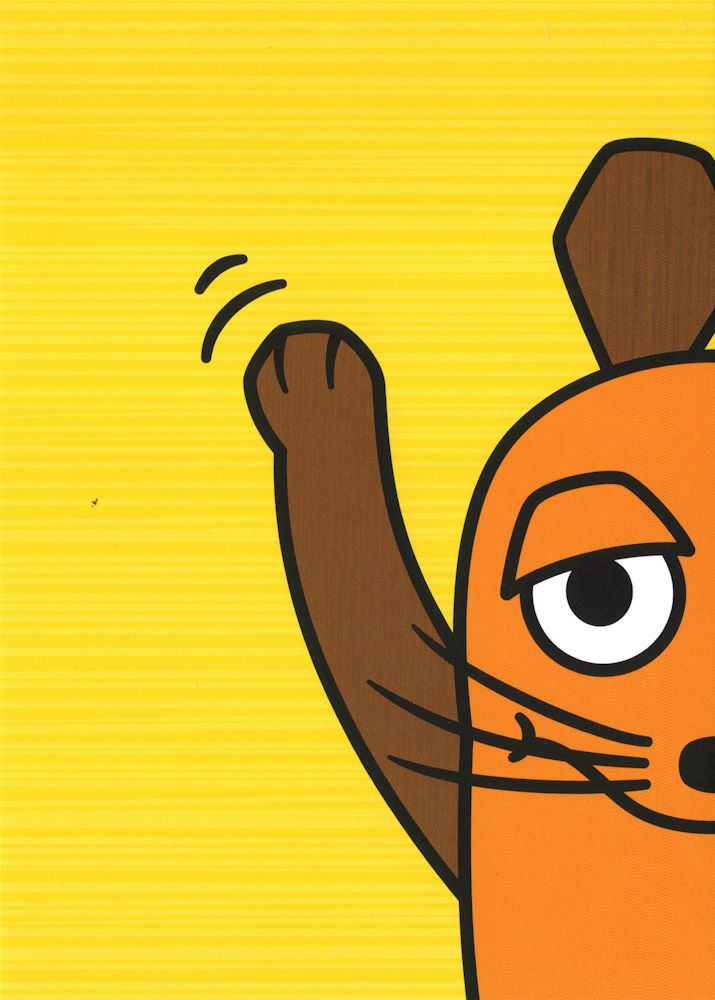 Postkarte "Sendung mit der Maus: Starschnitt Tanzende Maus I"