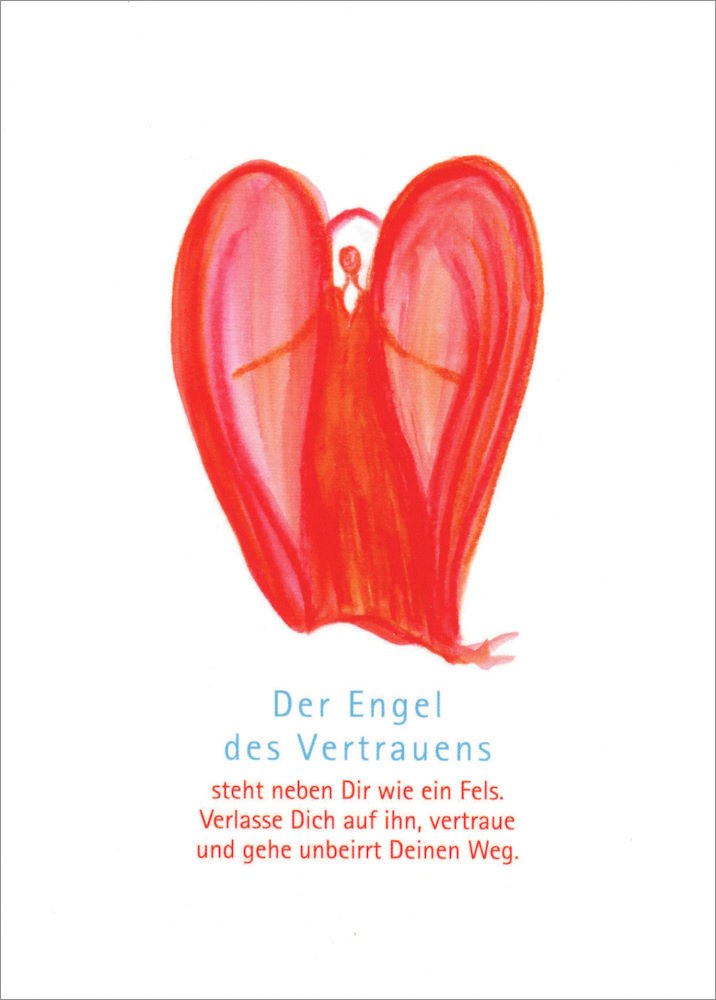 Postkarte Besinnliches "Der Engel des Vertrauens"