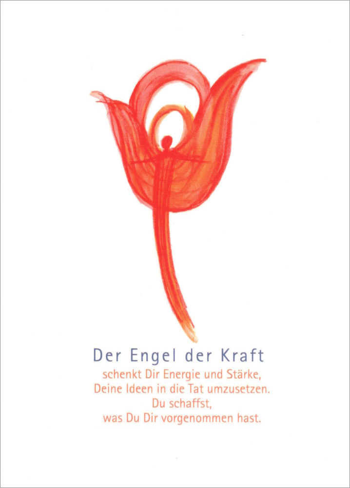 Postkarte Besinnliches "Der Engel der Kraft II"