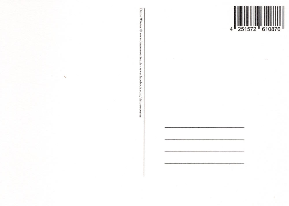 Postkarte Deine Wörter: "Danke-Wörter - Danke sagen"